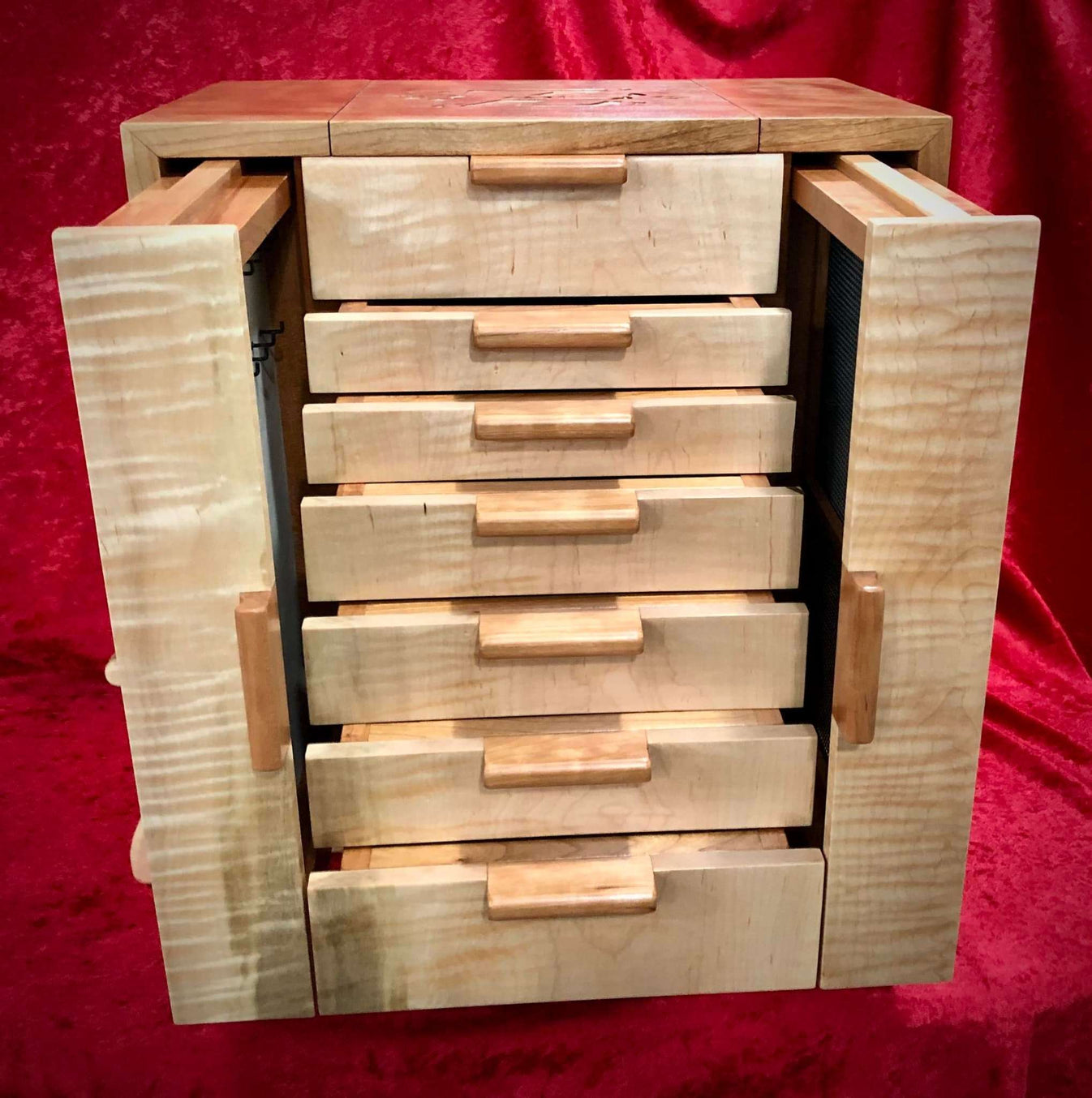 Large Luxury Desktop Custom Jewelry Box, Storage Chest, Optional Perso ...